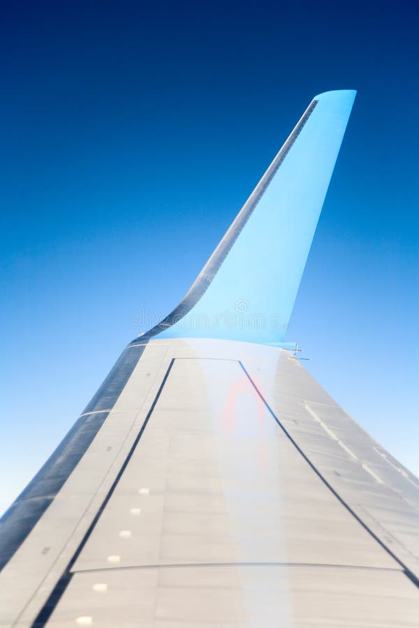 Airplane wing stock photo. Image of traveling, airplane - 10438480