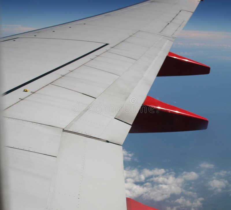 Airplane wing stock image. Image of wing, holiday, high - 1285409
