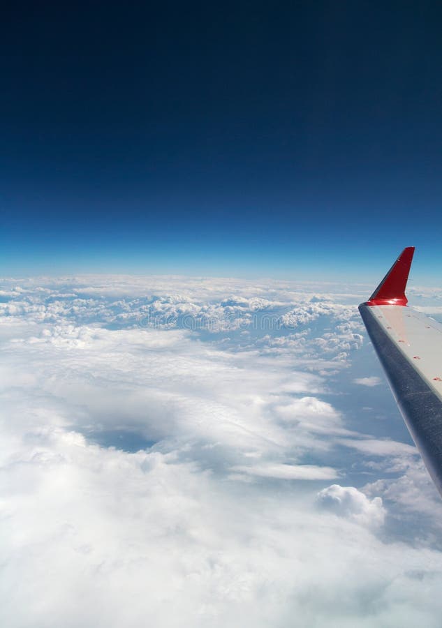 Airplane wing stock image. Image of cloudscape, aeroplane - 2530947