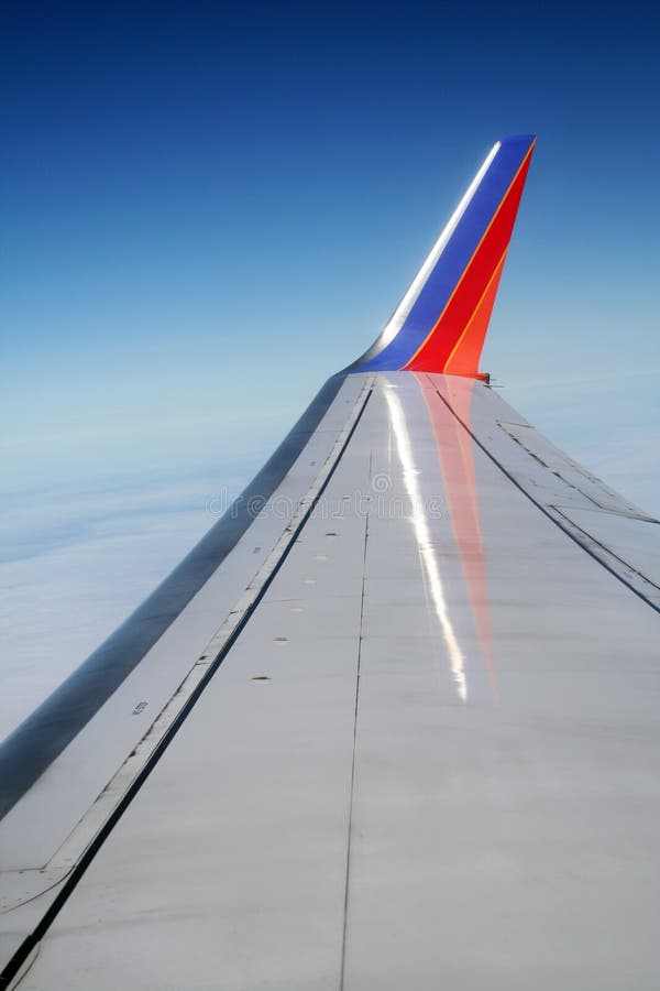 Airplane wing stock image. Image of airline, design, industry - 2785685