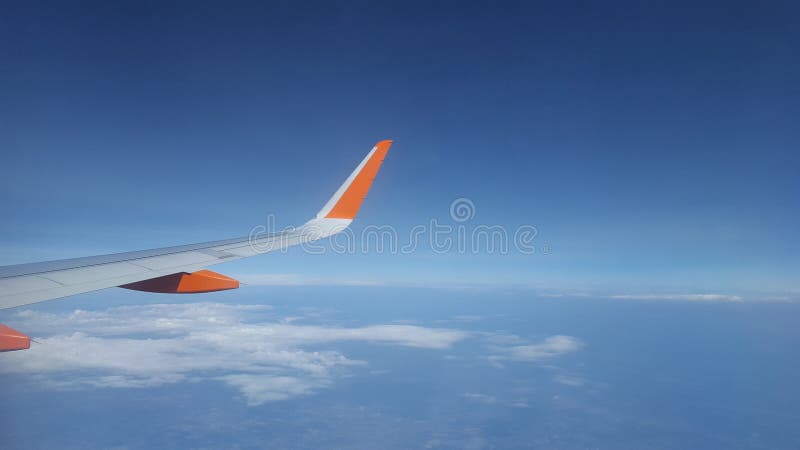Airplane wing background stock image. Image of tourism - 117137275