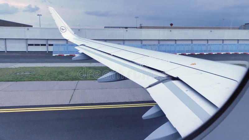 Airplane Wing Detail Close Up Stock Footage - Video of flare ...