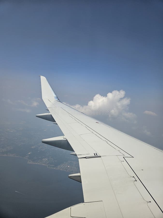 Airplane wing stock image. Image of wing, vehicle, airline - 283978857