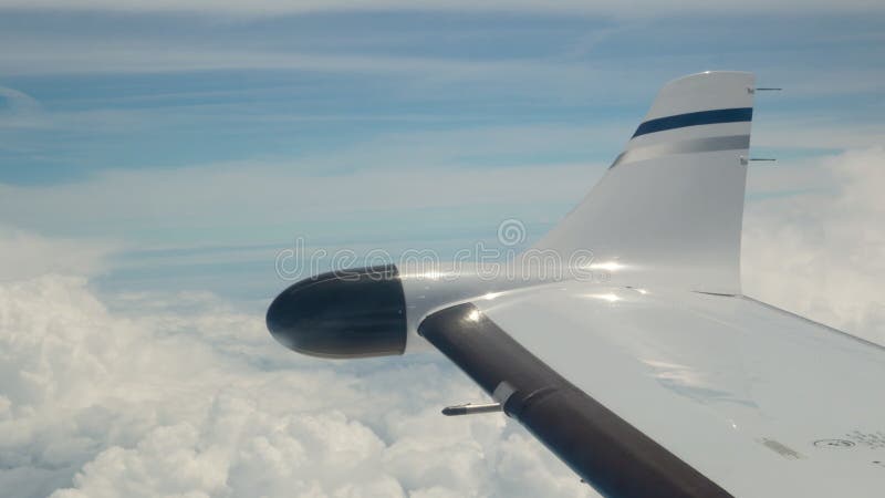 Airplane Wing View from Cockpit Window Stock Video - Video of side ...