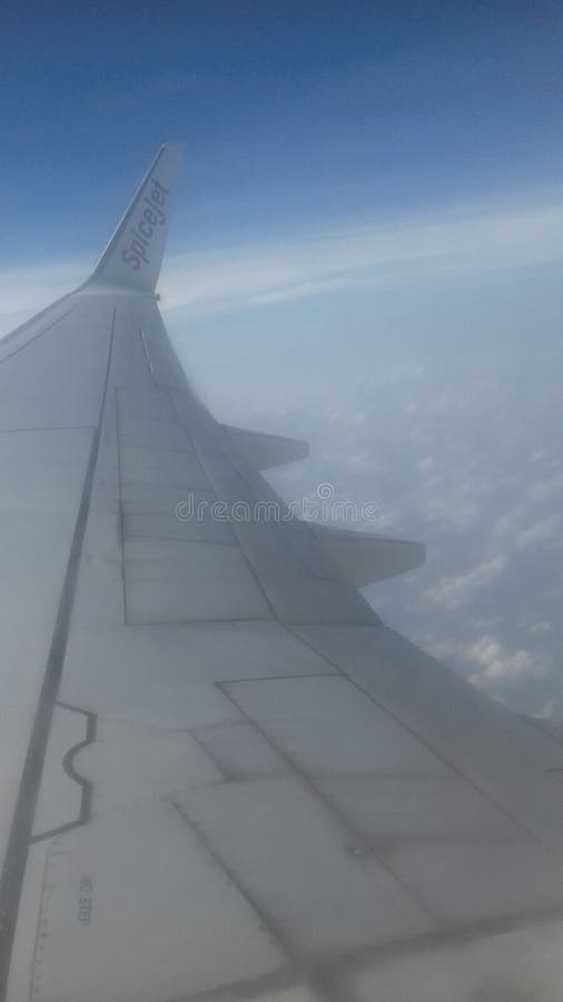 Airplane Wing View from Inside Editorial Image - Image of wing ...