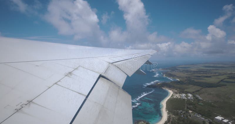 Airplane Wing View from Inside Stock Footage - Video of tourism, aerial ...