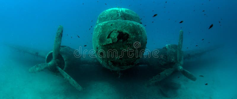 Airplane Wreck Diving stock photo. Image of turkey, shows - 59809818