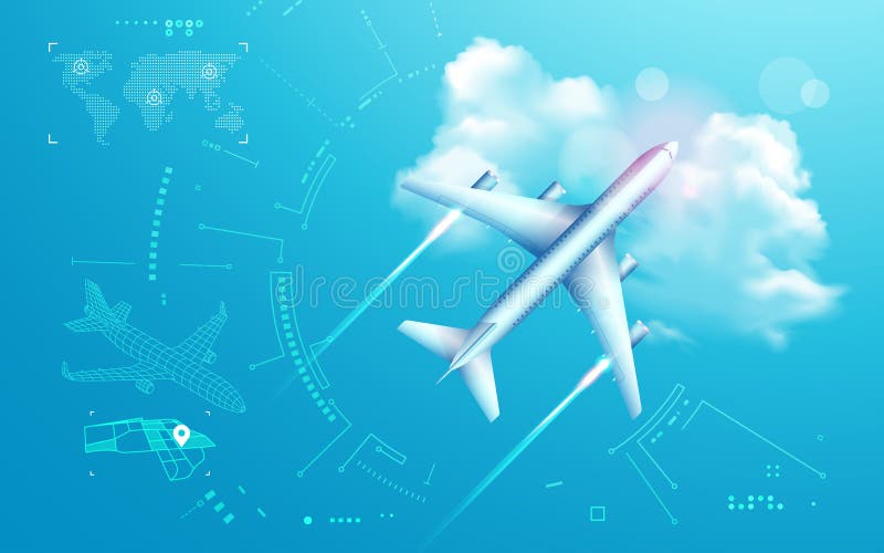 AirplaneMode stock vector. Illustration of view, civil - 328599888