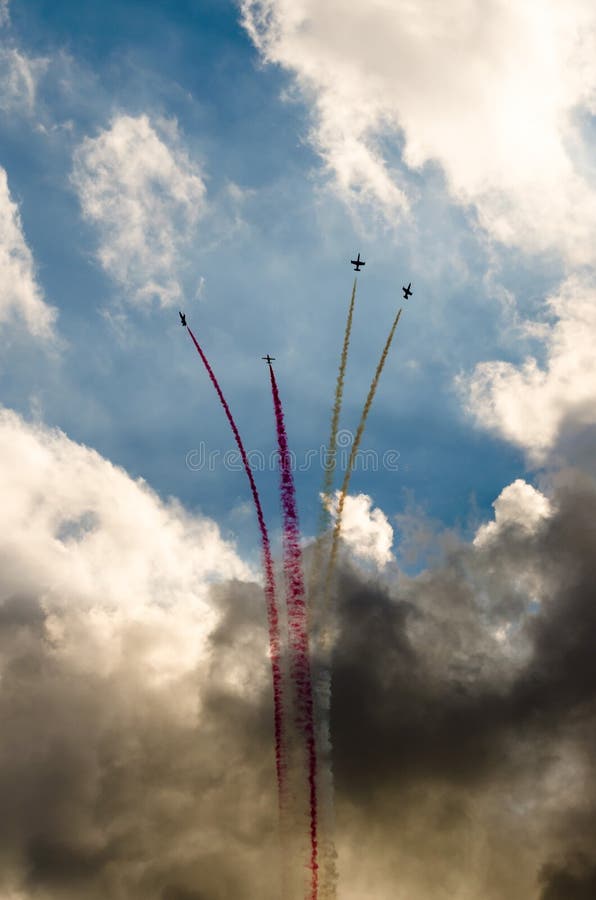 Airplanes on airshow. stock image. Image of flight, speed - 60631575