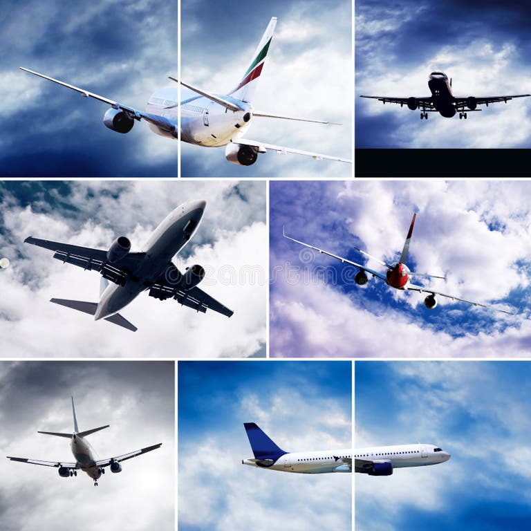 156 Collage Airplanes Stock Photos - Free & Royalty-Free Stock Photos ...