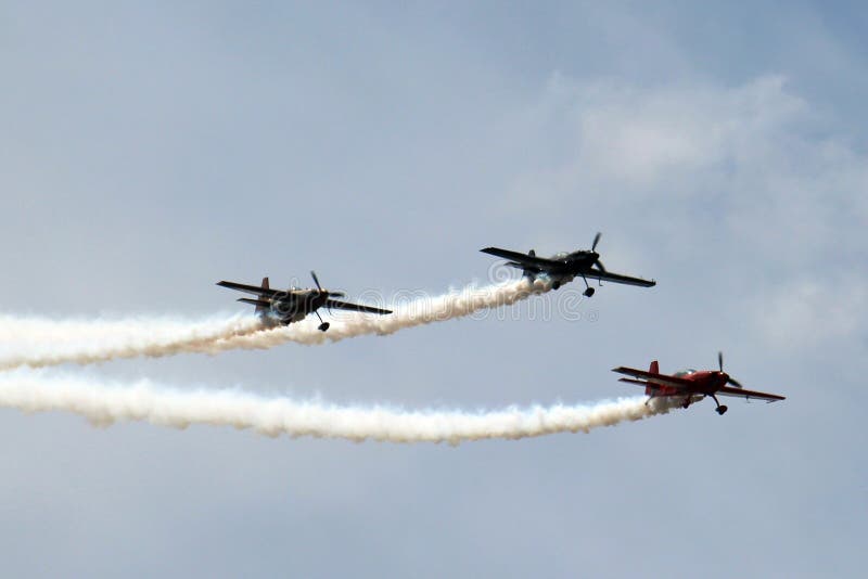 3 Airplanes in Formation editorial photo. Image of shot - 97827436
