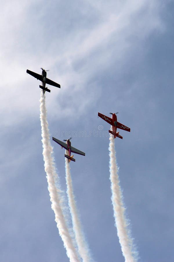 3 Airplanes in Formation editorial stock photo. Image of large - 97827433