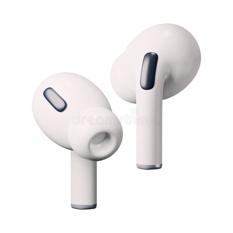 Airpods 3D icon mockup stock illustration. Illustration of screenshot ...