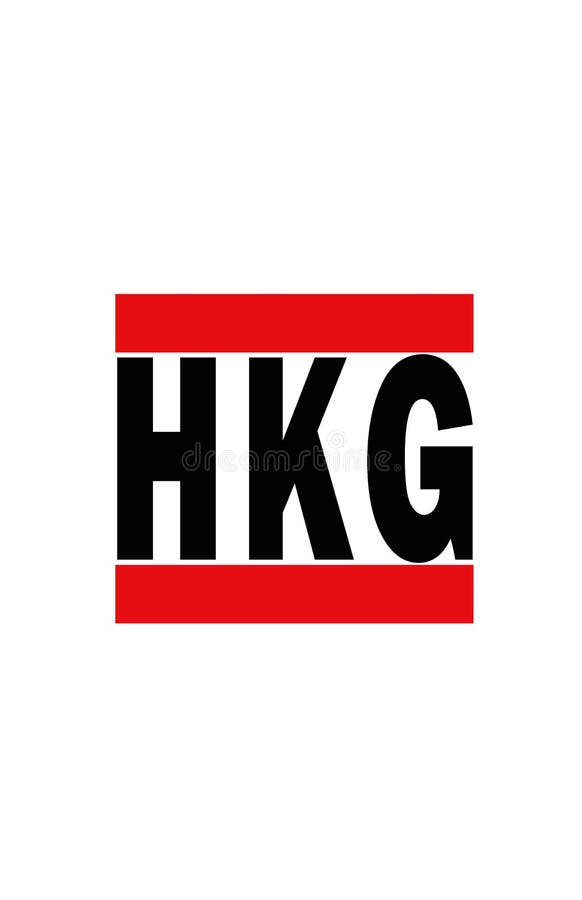 Airport Abbreviation for Hong Kong Stock Image - Illustration of hong ...