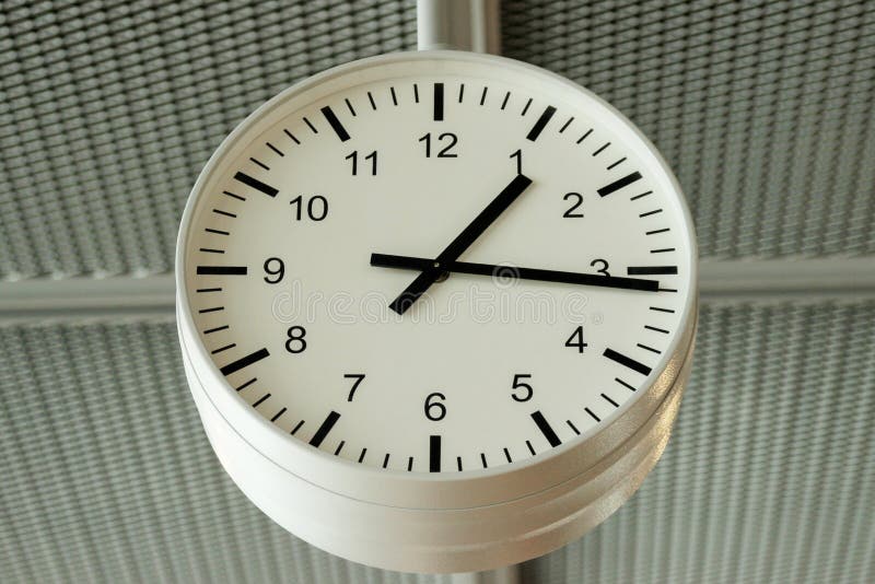 Airport analog clock stock photo. Image of clock, background - 35552802