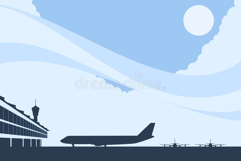 Airport Background stock vector. Illustration of clip - 19763465
