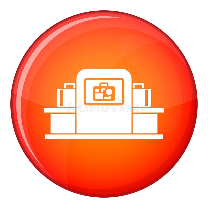 Airport Baggage Security Scanner Icon Stock Vector - Illustration of ...