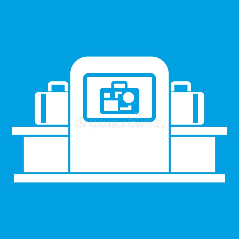 Airport Baggage Scanner Icon Digital Green Stock Vector - Illustration ...