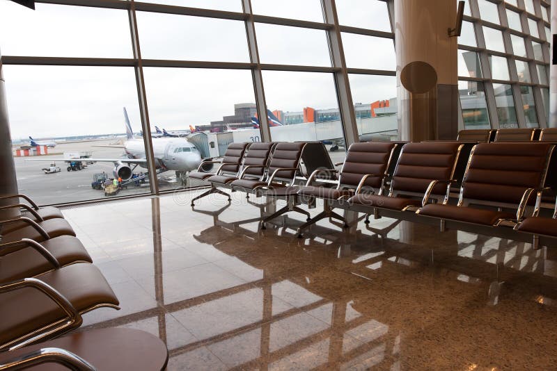 Airport Beautiful Terminal Hall Big Windows Stock Photos - Free ...