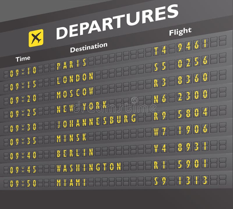 Timetable Airport Stock Illustrations – 2,520 Timetable Airport Stock ...