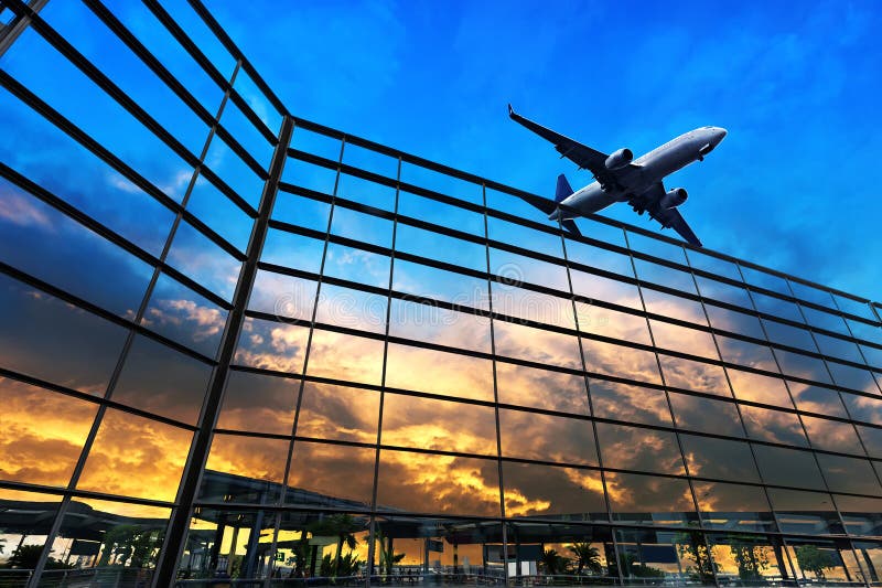 Airport building stock image. Image of tourism, road - 50066521