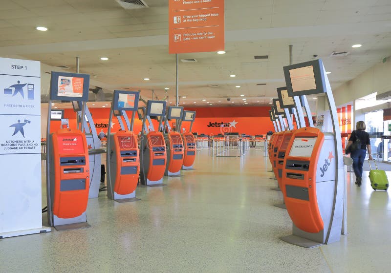 Jetstar Airport Check in Counter Editorial Stock Image - Image of ...