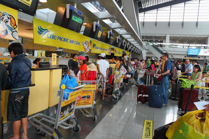 Airport Check-in Counters Manila, Philippines Editorial Photography ...
