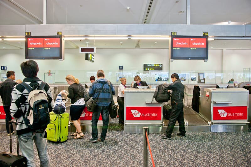 Airport check-in process editorial image. Image of suitcase - 22717635