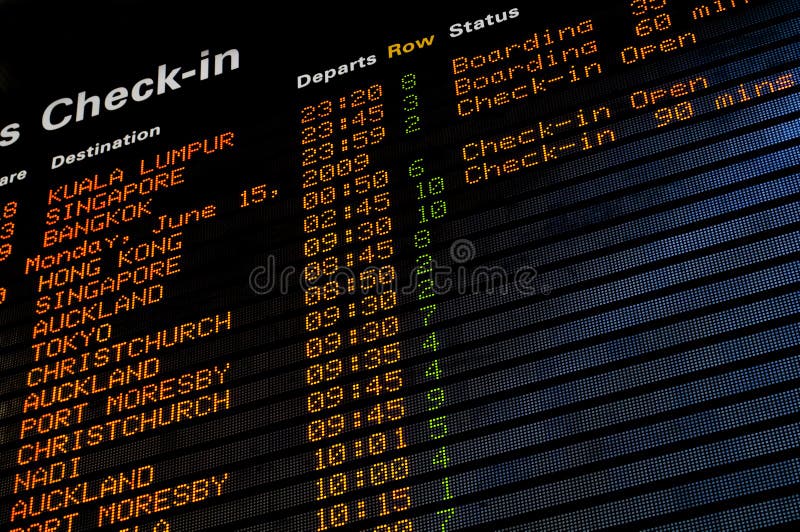 Checking in for a Flight at the Airport Stock Image - Image of aircraft ...