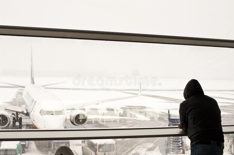 Airport Closed, Flights Cancelled Editorial Stock Image - Image of ...