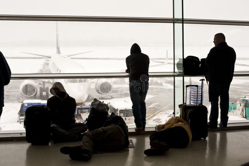 Airport Closed, Flights Cancelled Editorial Stock Image - Image of ...