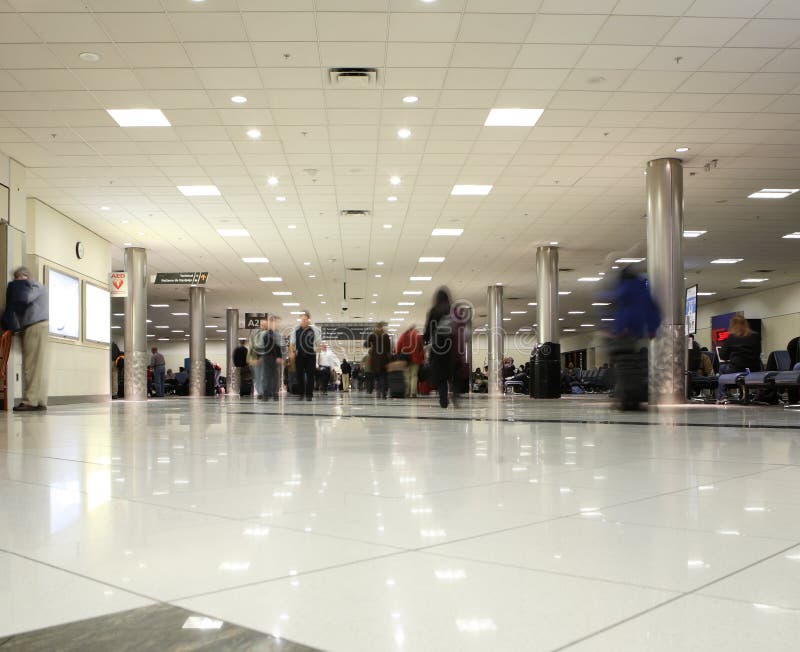 Airport concourse stock photo. Image of group, entrance - 5066180