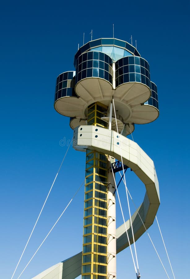 Airport Control Tower stock image. Image of blue, built - 3707613