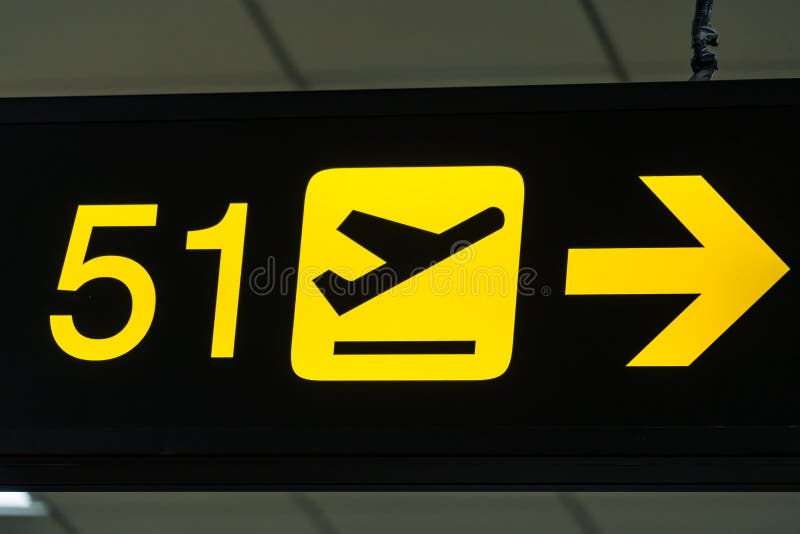 Airport Departure & Arrival Information Board Sign Stock Photo - Image ...