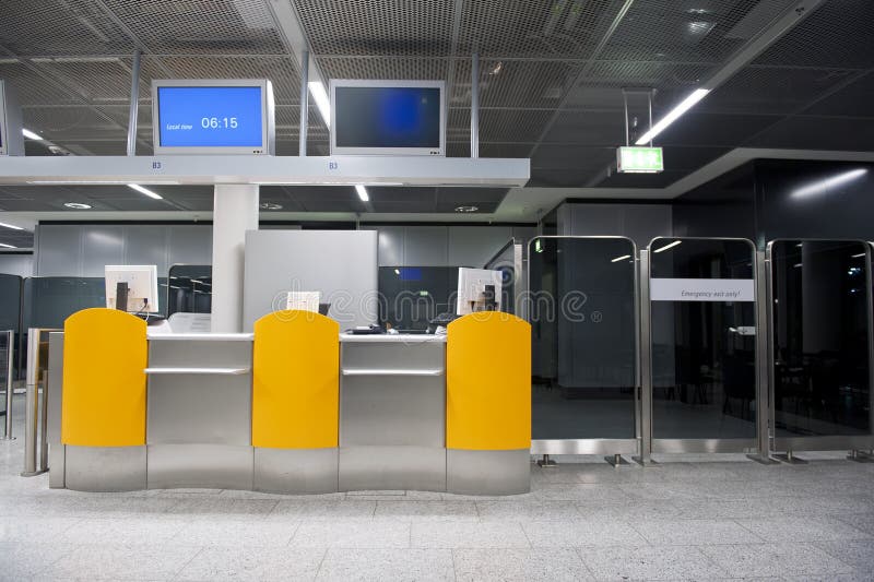 Airport departures gate stock image. Image of checking - 27655567