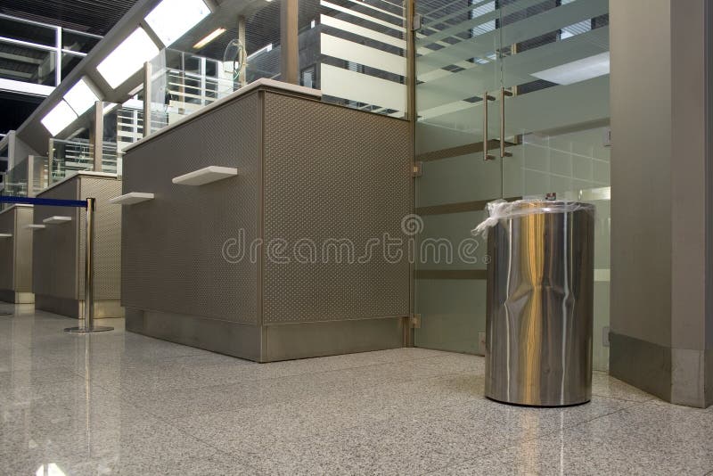 Airport desk counter stock image. Image of travel, work - 6886991