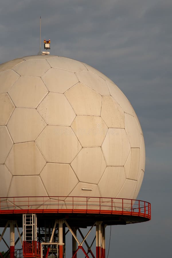 Airport Doppler Weather Tower Stock Photo - Image of weather, journey ...