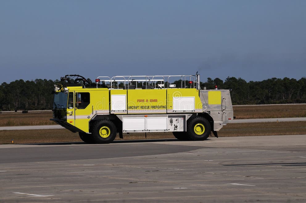 Airport Fire Engine stock photo. Image of airfield, safety - 15295852