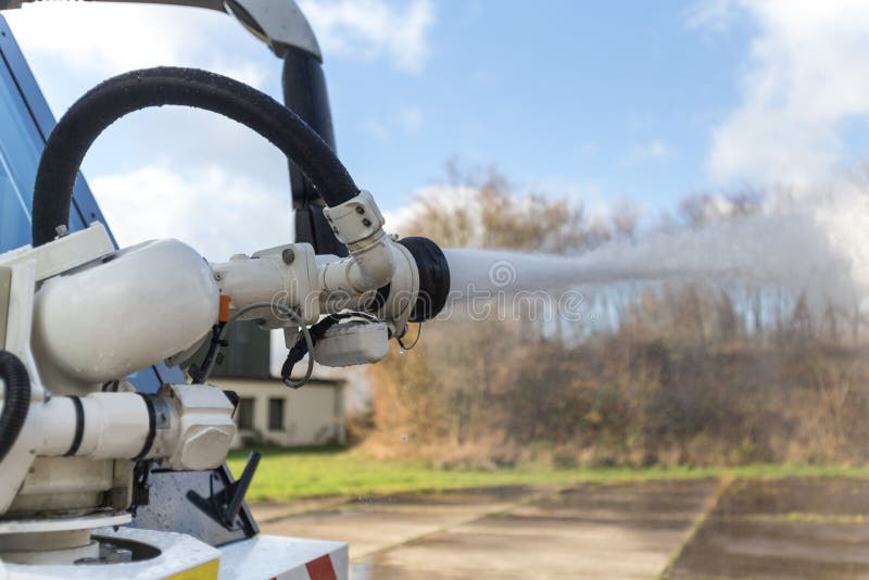 Airport Fire Truck Close Up Stock Image - Image of lights, runway: 63128171