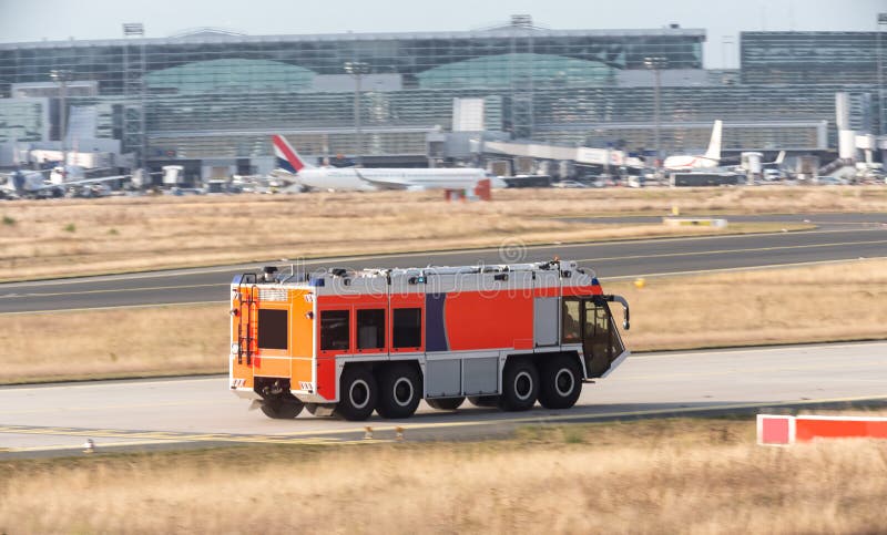 Airport fire truck stock photo. Image of danger, feuerwehr - 77280634