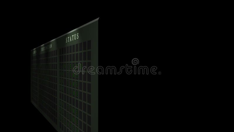 Airport Flight Destination Board Flickering Stock Video Footage - Video ...