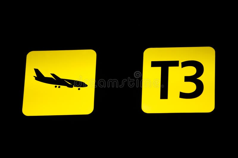 Airport Flying, Travel and Plane Sign Stock Photo - Image of embark ...