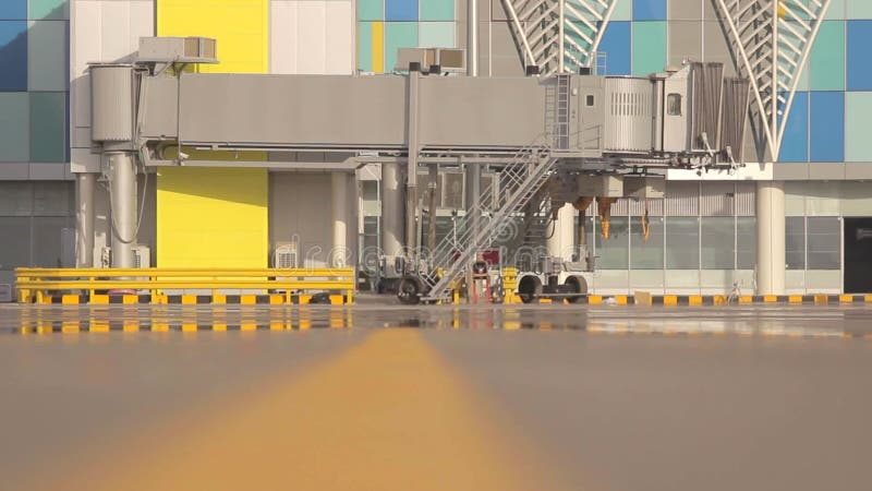 Airport Gate Ramp stock video. Video of public, people - 77136963