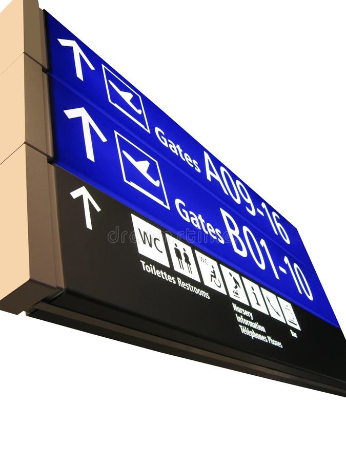 Airport Gate Sign, Flight Schedule, Airline Stock Image - Image of ...