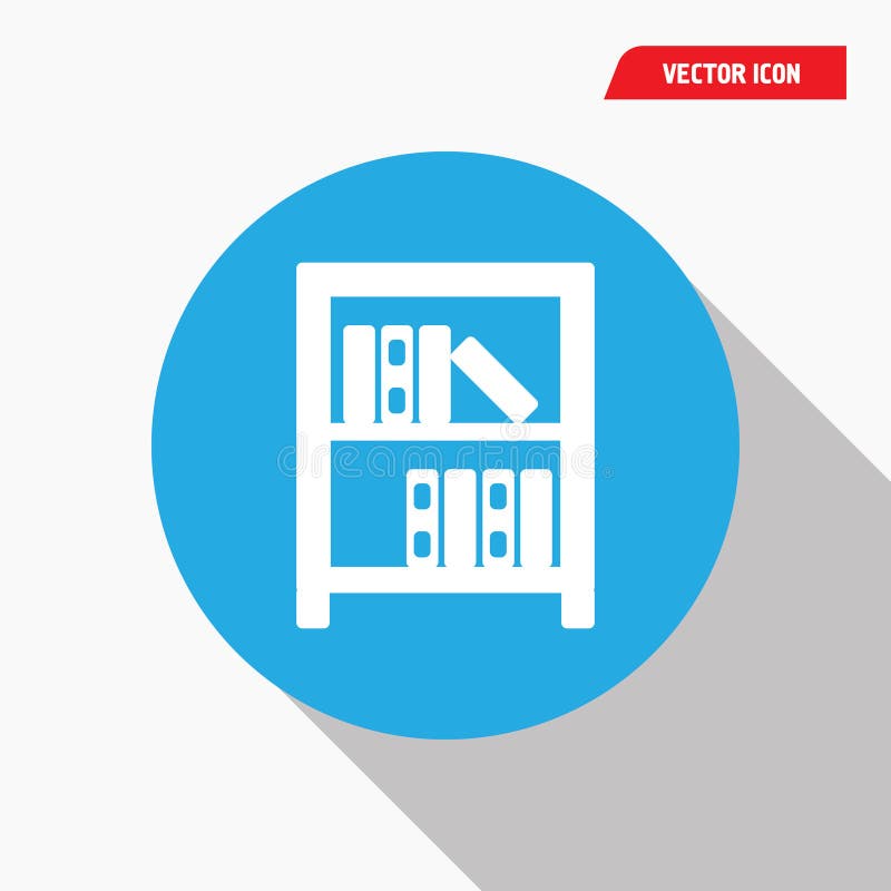 Book shelf icon stock vector. Illustration of color - 147844296