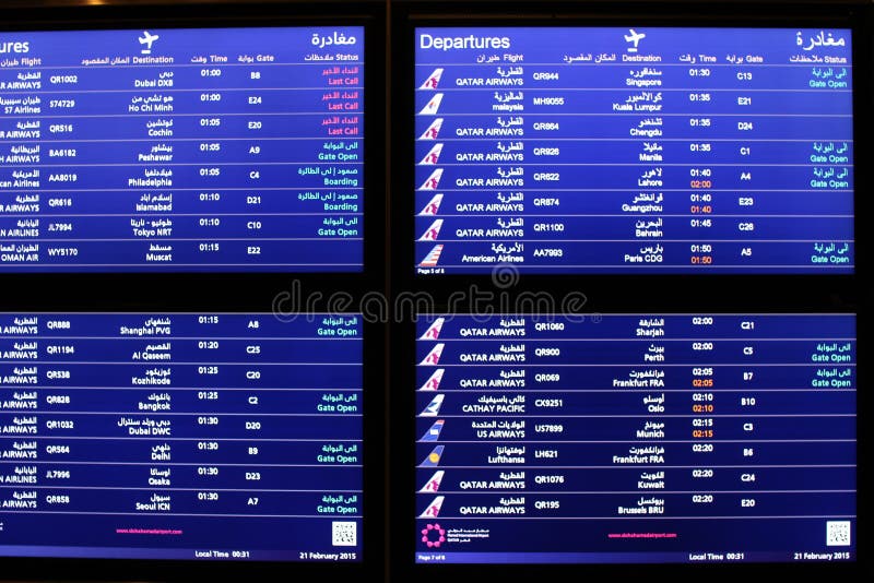 Airport information board editorial stock image. Image of board - 54647244