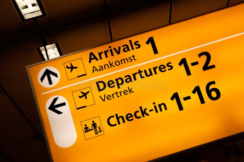 Airport information sign stock image. Image of destinations - 20993337