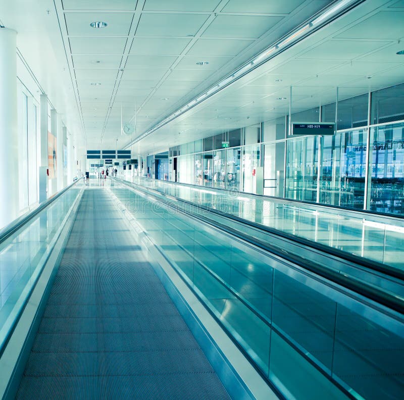 Airport interior stock photo. Image of terminal, vanishing - 19559080
