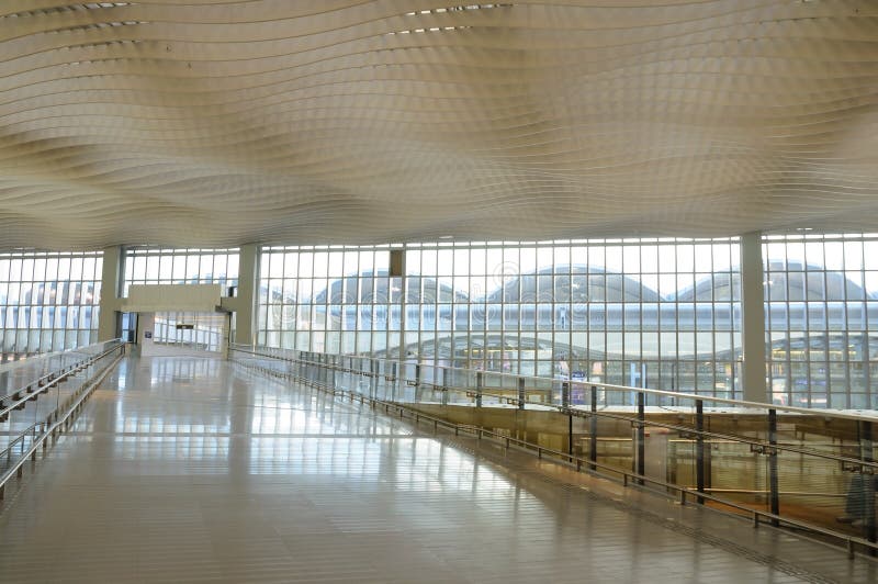 Airport interior structure stock photo. Image of walkway - 6685906