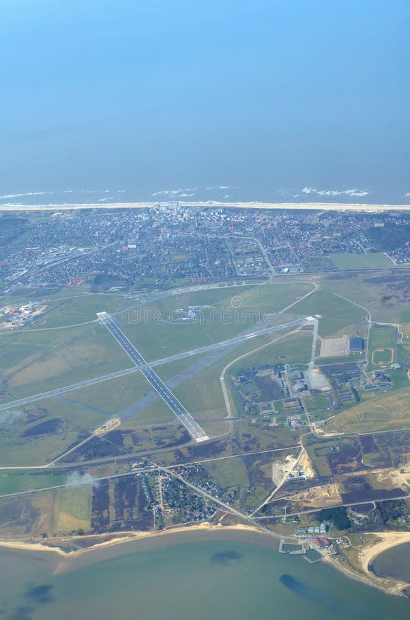 Airport on the island Sylt stock image. Image of coast - 2236273